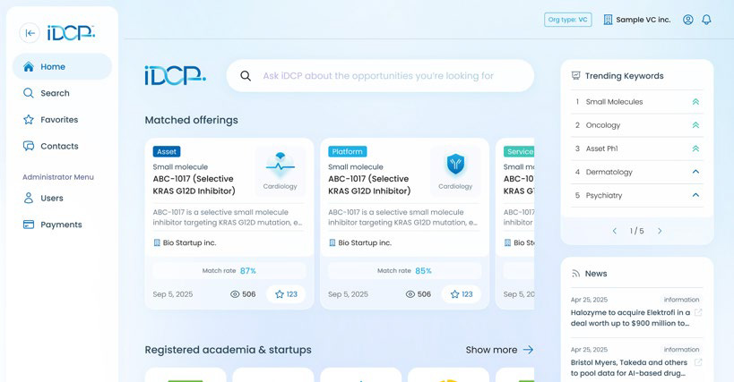 【Press Release】アジアの技術を世界へ解き放つ。 ライフサイエンス特化型マッチングプラットフォーム「iDCP」始動 | ニュース ...
